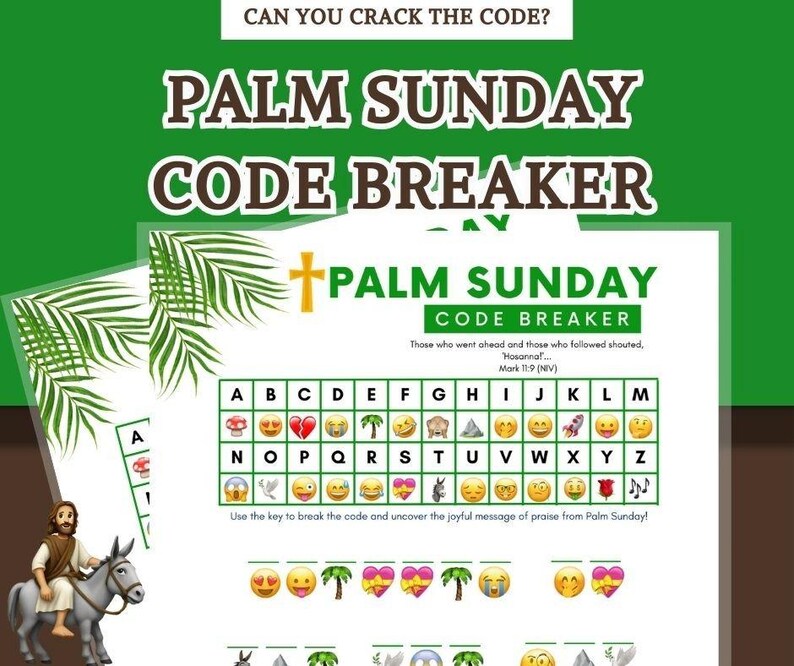 Palm Sunday Games Bundle: Church Activities for Kids & Adults ...