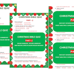 Christmas Bible Quiz Part- 2 | Christmas Bible Trivia| Church Small ...