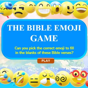 Bible Emoji Game: Church Activity (instant Download) - Etsy