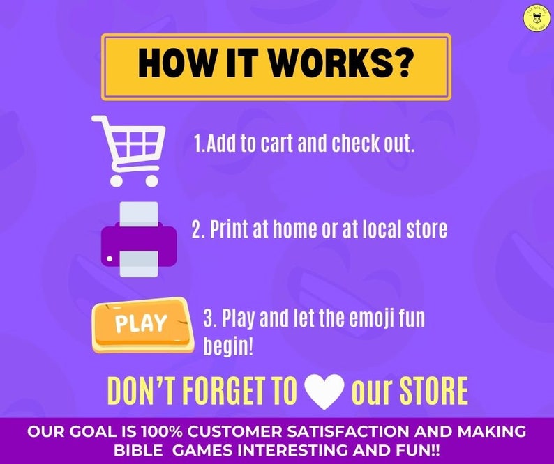 Bible God's Names Emoji Game Printable | God's Names From the Bible ...