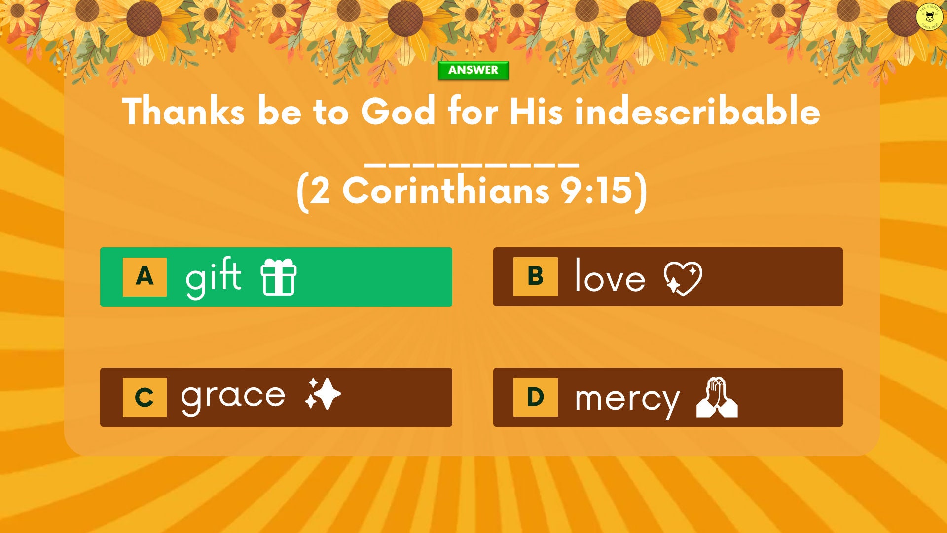 Thanksgiving Bible Verses Trivia Emoji Game (PPT File) - Etsy