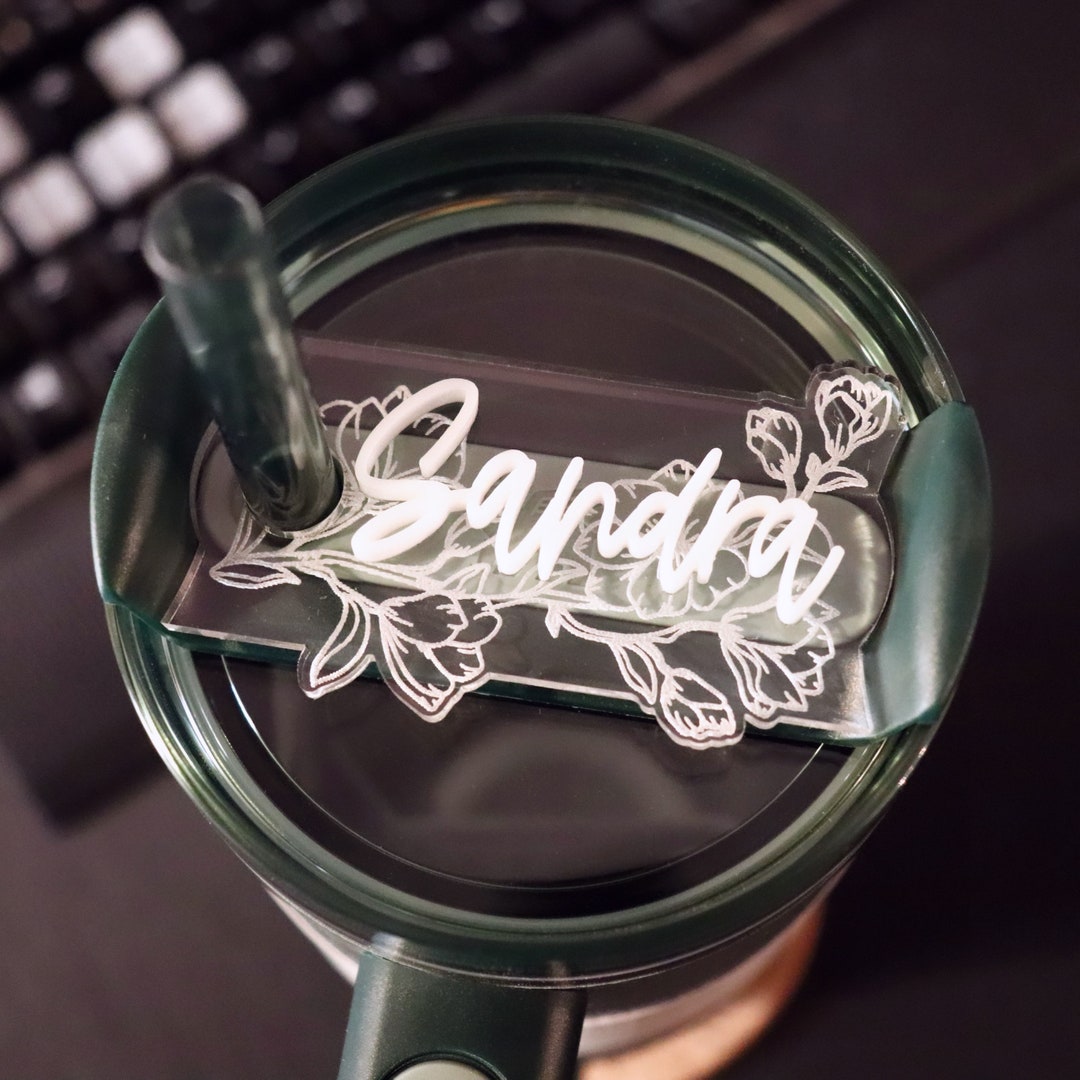 Engraved Magnolia Name Stanley Tumbler Topper - Etsy