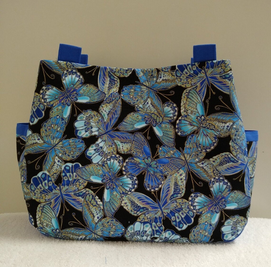 Blue Butterfly Bag Top Handle Bag Blue Purse - Etsy