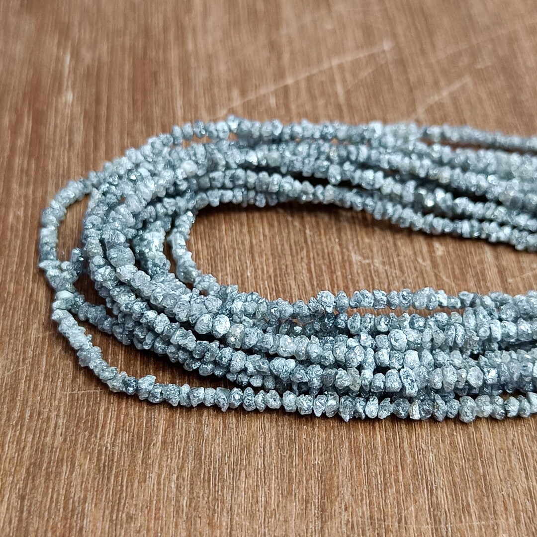 AAAA Quality Grey Diamond Uncut Beads, Natural Diamond Beads for ...