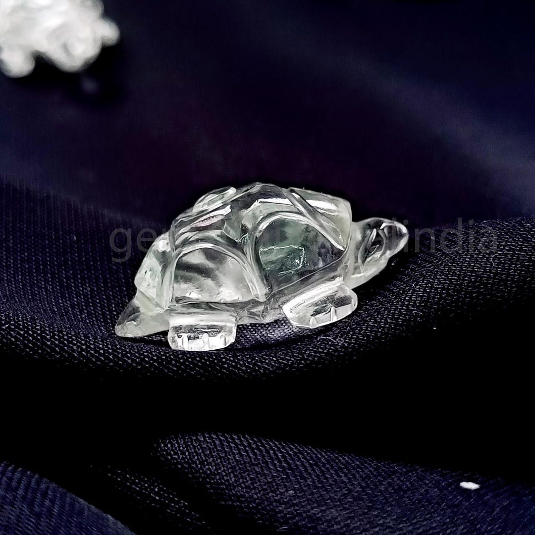 Natural Crystal Quartz Tortoise Carved Gemstone, Healing Crystals ...