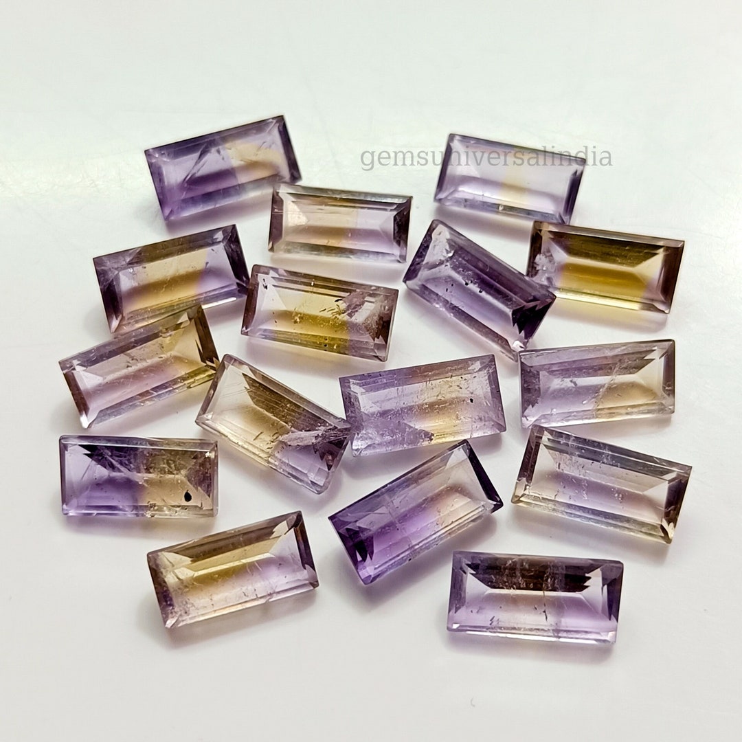 Buy Top Quality Ametrine Cut Faceted Rectangle Shape Gemstone, AAA ...
