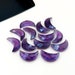 AAA Amethyst Moon Shape Briolettes, Purple Amethyst Faceted Moon Shape ...