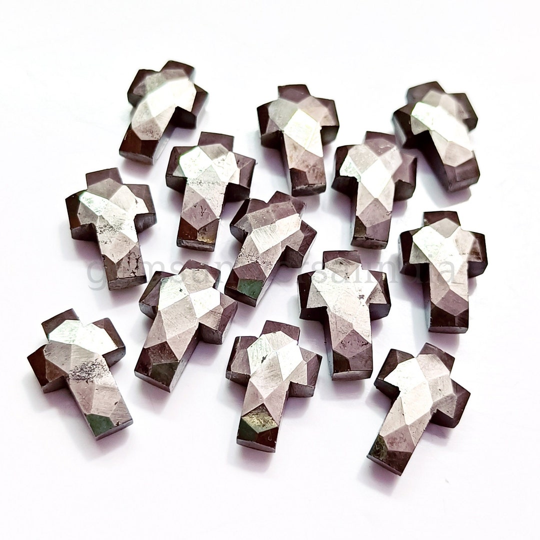 Gorgeous Pyrite Cross Shape Gemstone, Hand Carved Cross Beads for ...