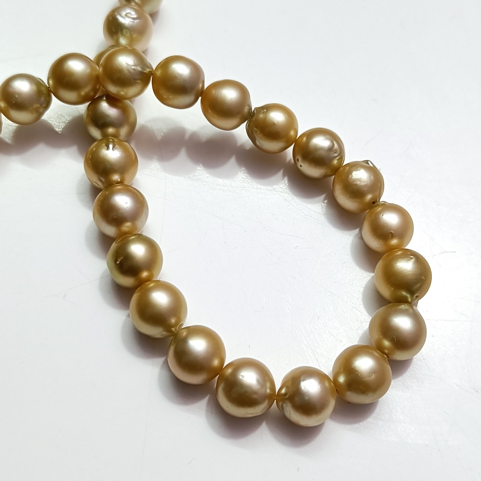 Extreme Rare Golden South Sea Pearl Beads, 100% Genuine Gold South Sea ...