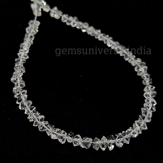 AAAA Clear Herkimer Diamond Quartz Beads Herkimer Diamond Beads for Jewelry Natural Herkimer Bead Clear Diamond Beads Wholesale 4 6MM Etsy