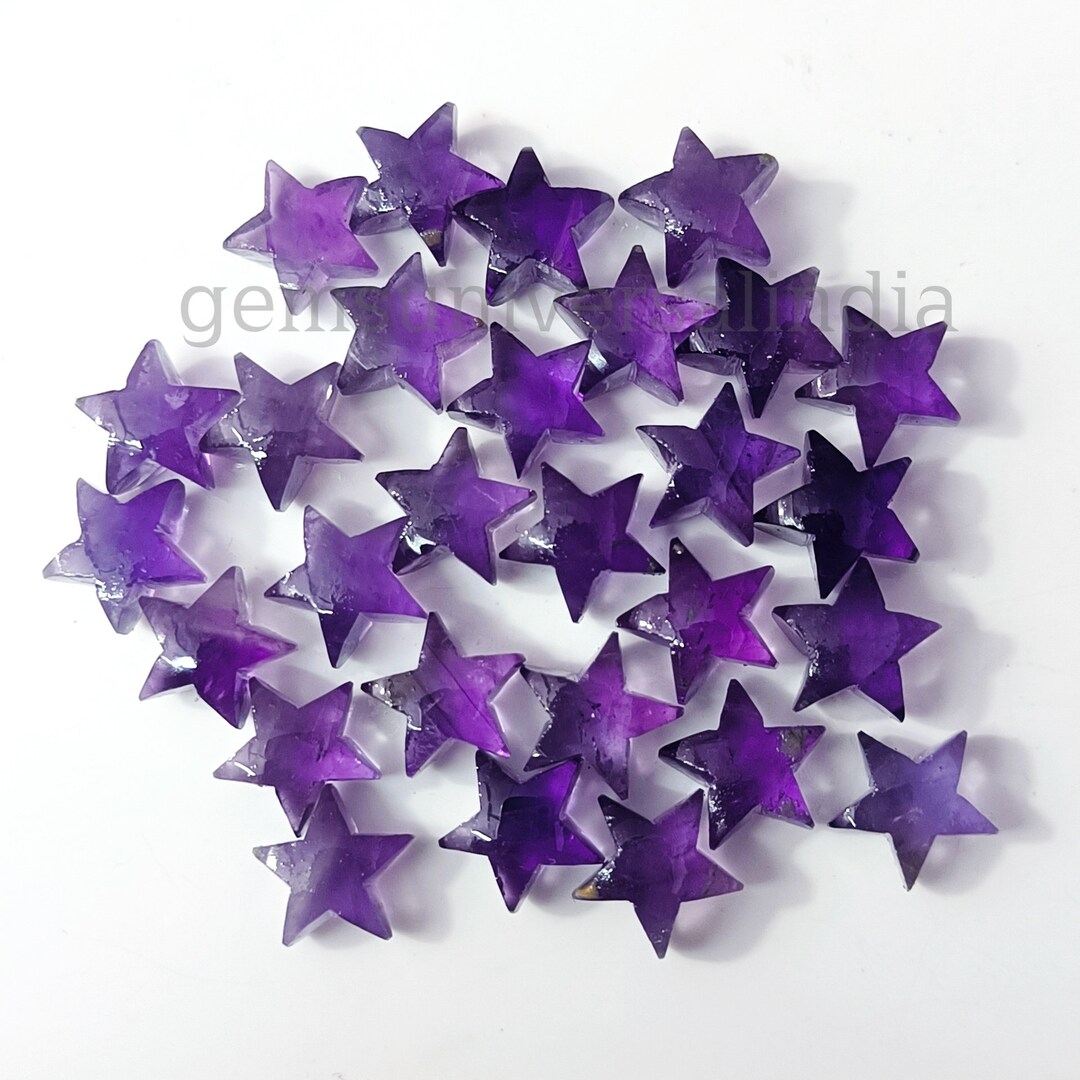 AAA Amethyst Smooth Star Carved Briolettes, Natural Amethyst Star Shape ...