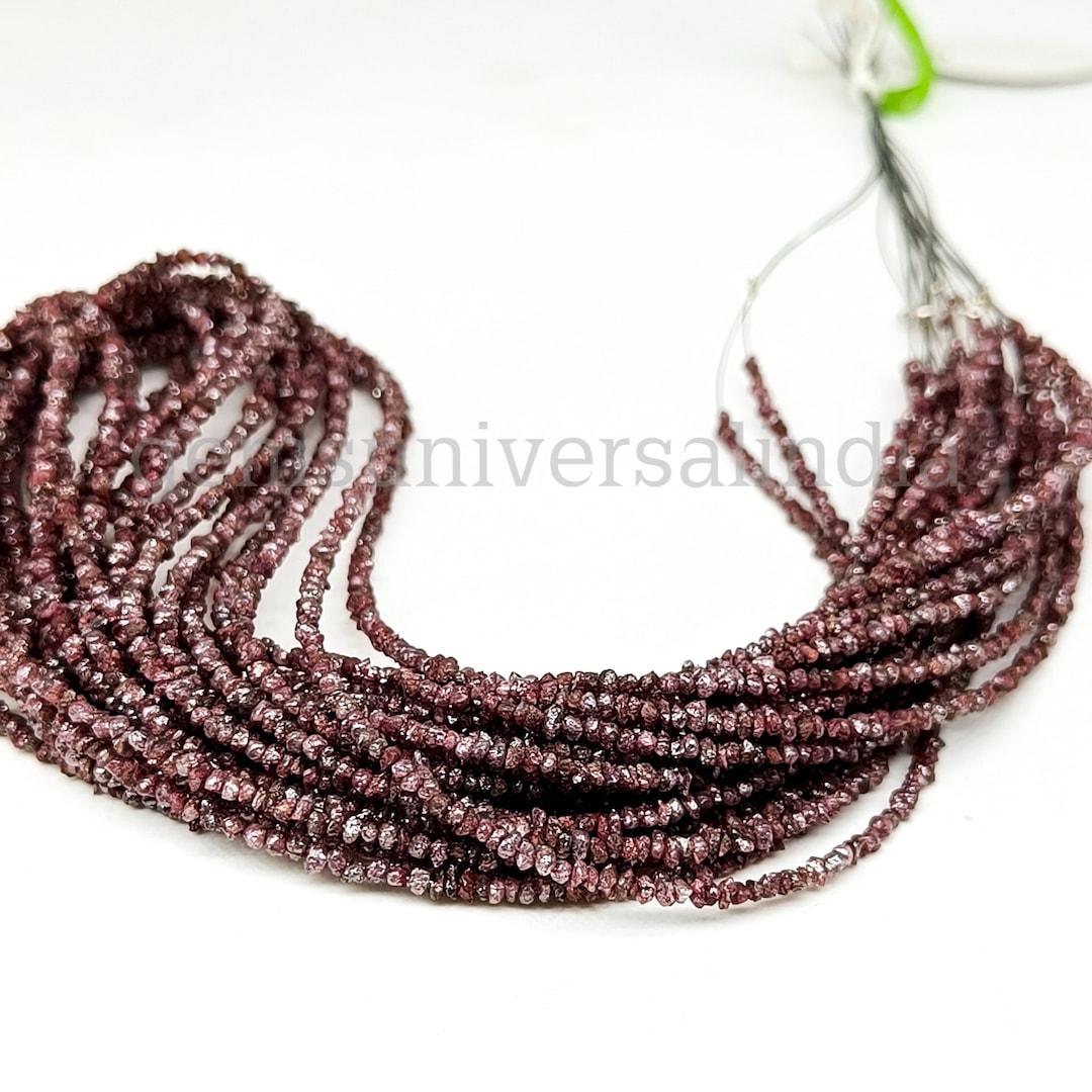 AAA Maroon Diamond Uncut Beads, 1.50-2.50mm Rough Diamond Beads for ...