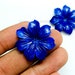 AAA Lapis Lazuli Carved Flower Shape Gemstone Natural Lapis - Etsy