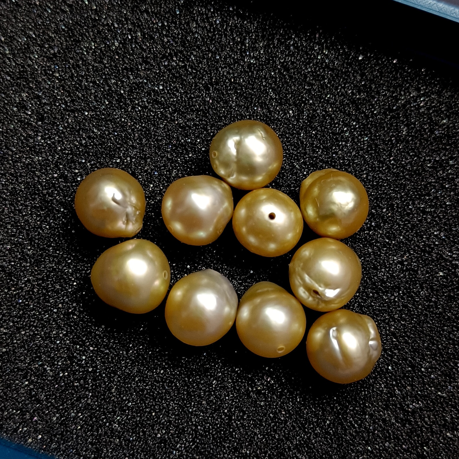 Genuine Golden South Sea Pearl Beads, Very Rare Gold South Sea Pearl ...
