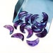 AAA Amethyst Moon Shape Briolettes, Purple Amethyst Faceted Moon Shape ...