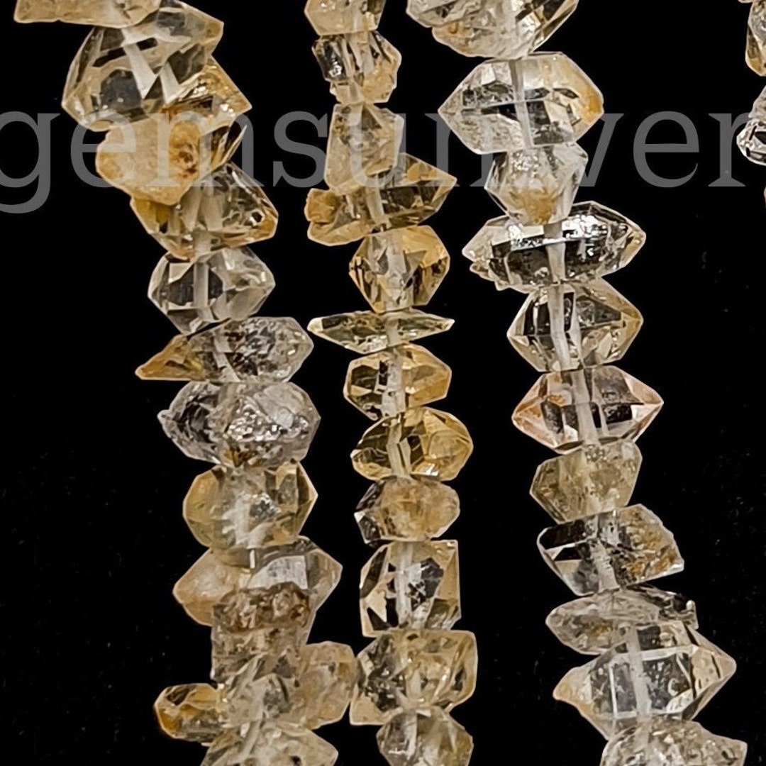 RARE Petroleum Herkimer Diamond Beads, 100% Natural Herkimer Beads ...