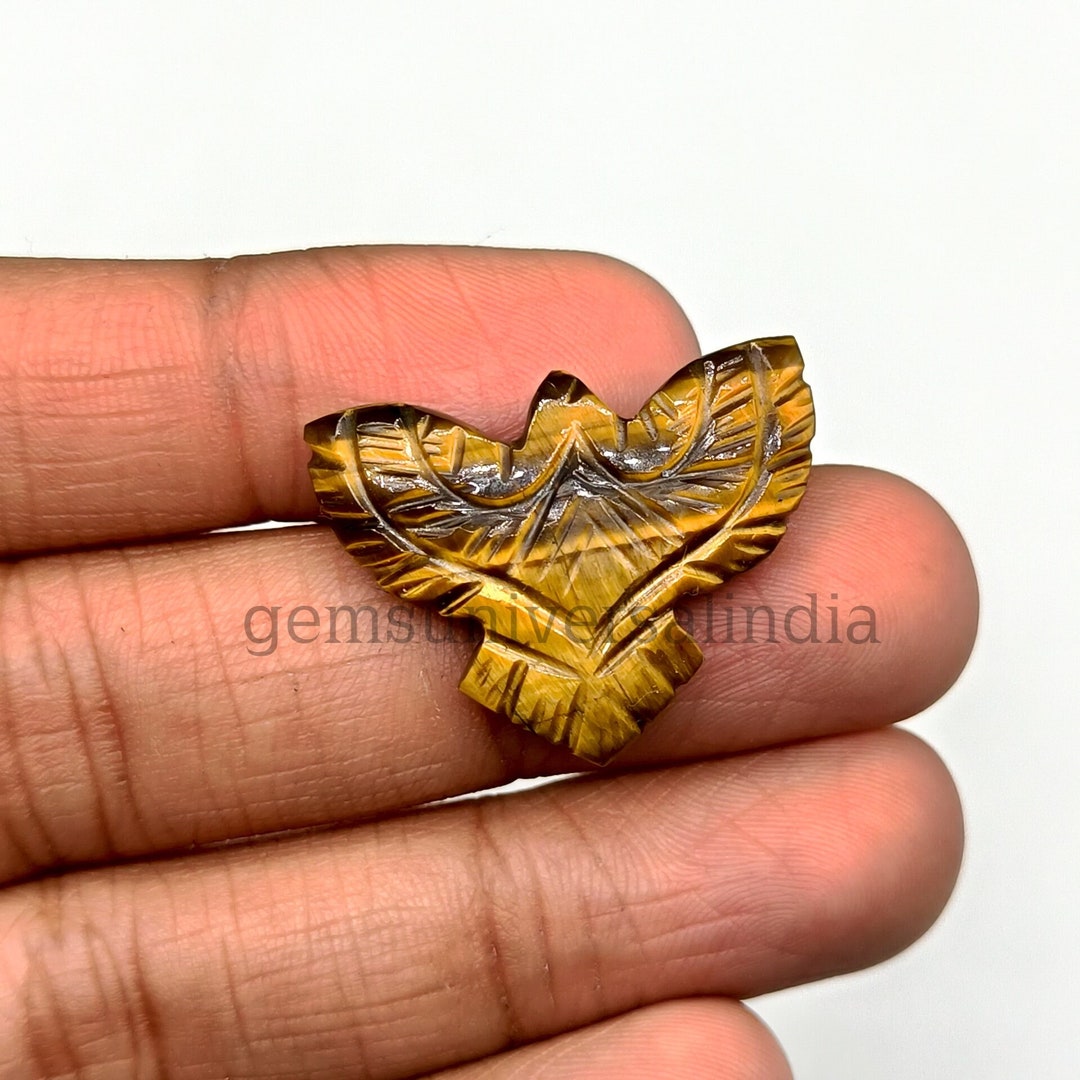 Natural Tiger Eye Eagle Carving Gemstone, Tiger Eye Eagle Shape ...