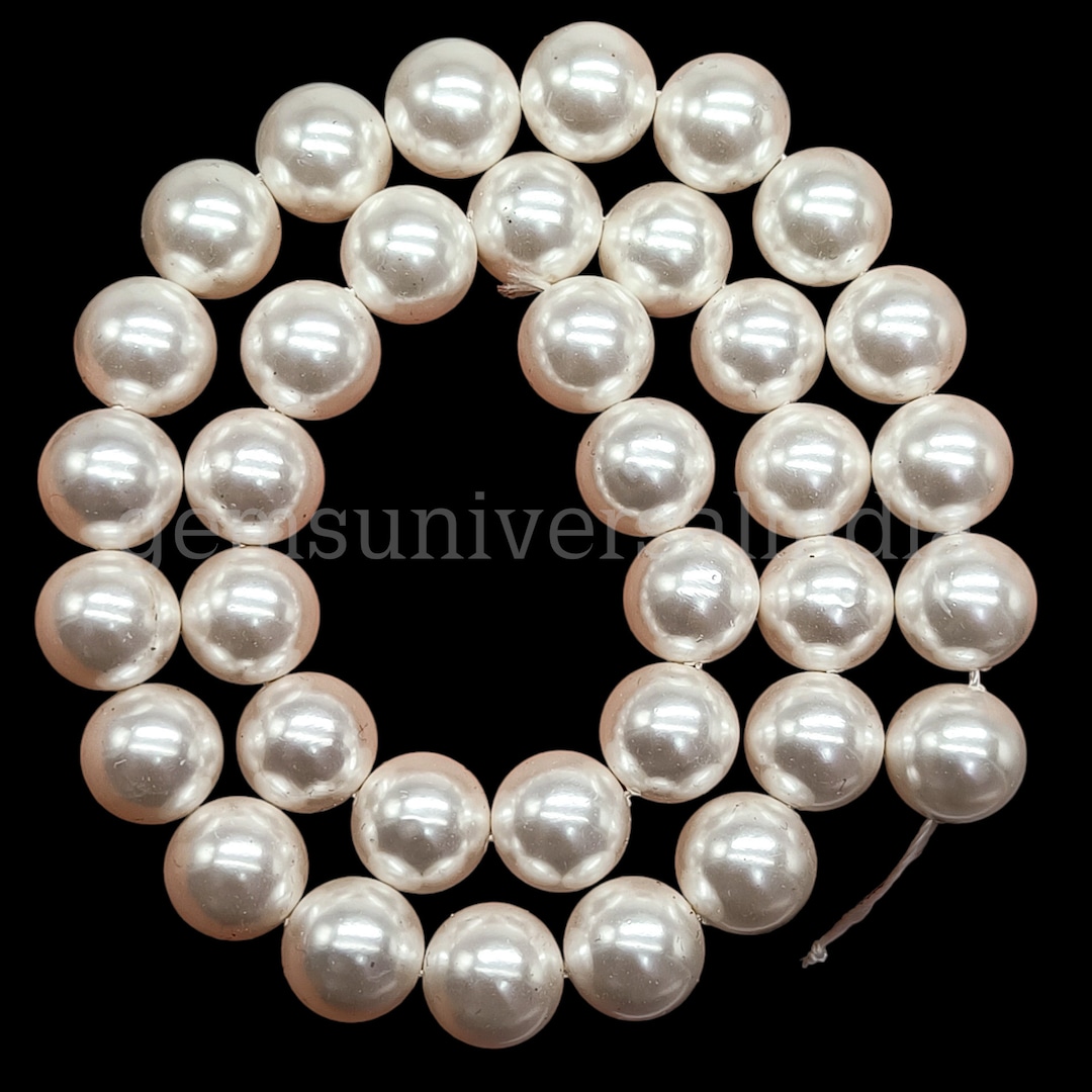 Very Rare 11MM Genuine White Pearl Beads, Far Size Freshwater Pearl ...