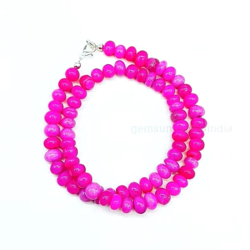 Hot Pink Necklace - Etsy