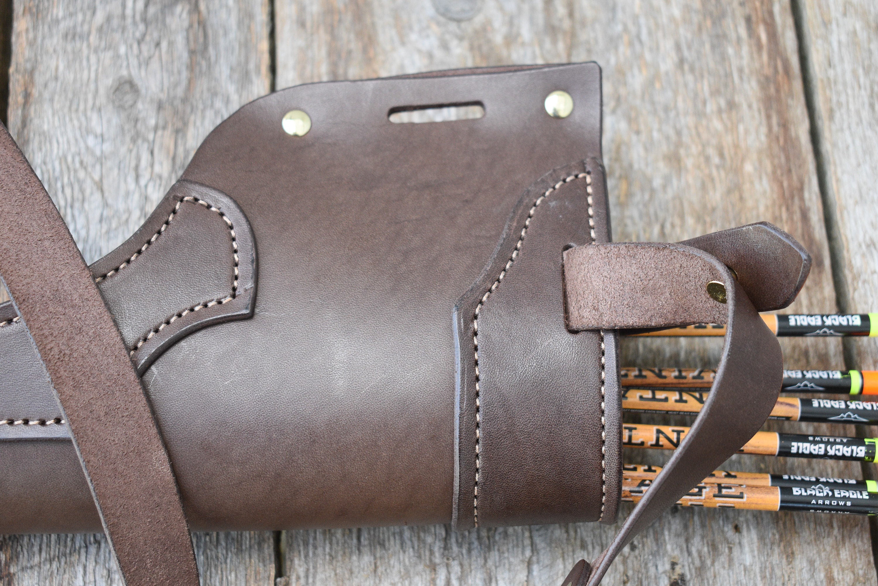 Leather Stalker Quiver, Back Quiver, Stealth Quiver, Hip Quiver, 16 or ...