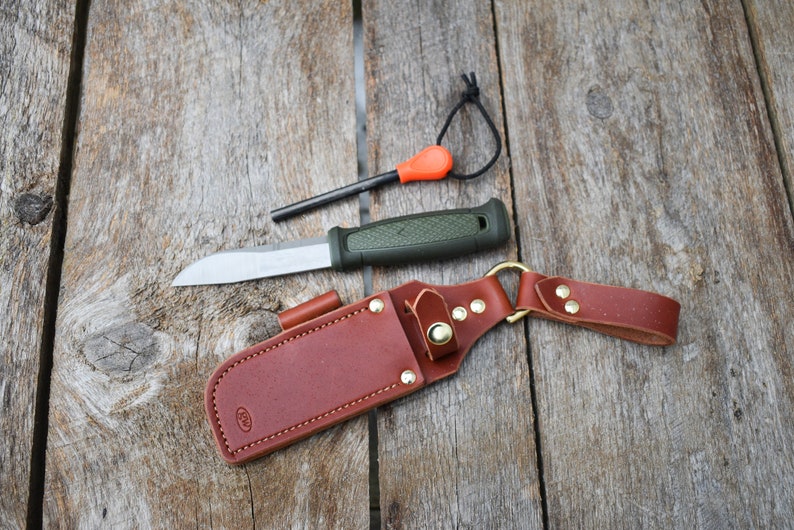 Bushcraft Knife Sheath Leather Knife Sheath Dangler Sheath - Etsy