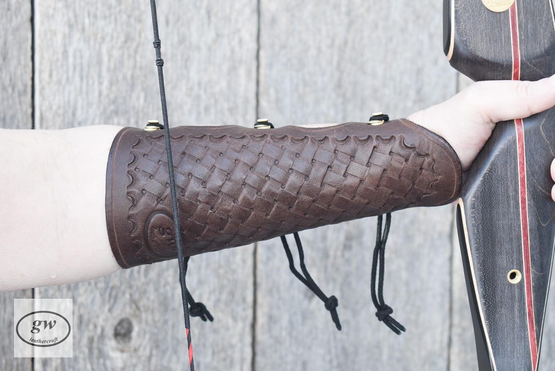 Leather Arm Guard, Archery Arm Guard, for Long Bows With Wrist ...