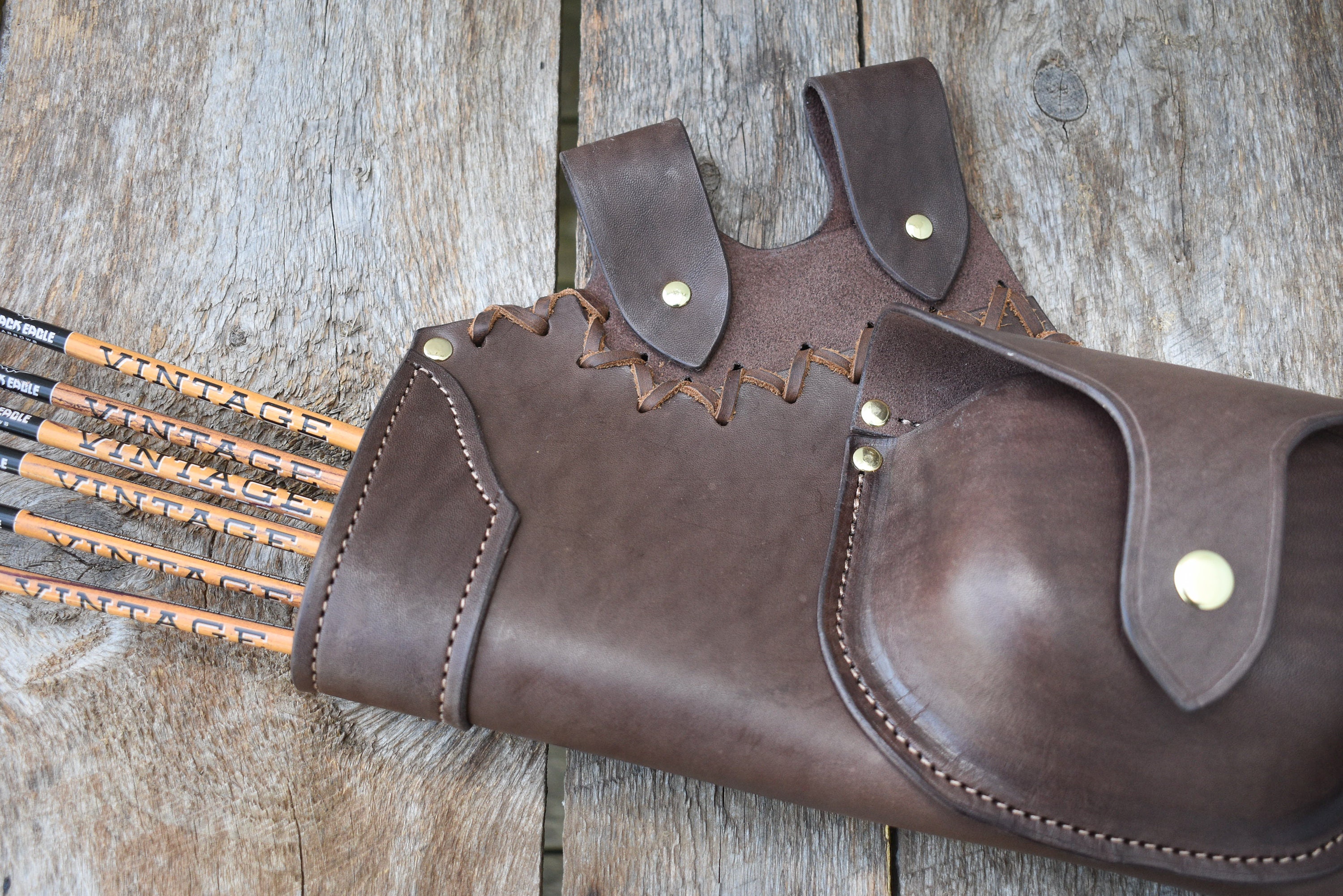 Leather Archery Quiver, Hip Quiver, Arrow Quiver, LONG Pattern With ...