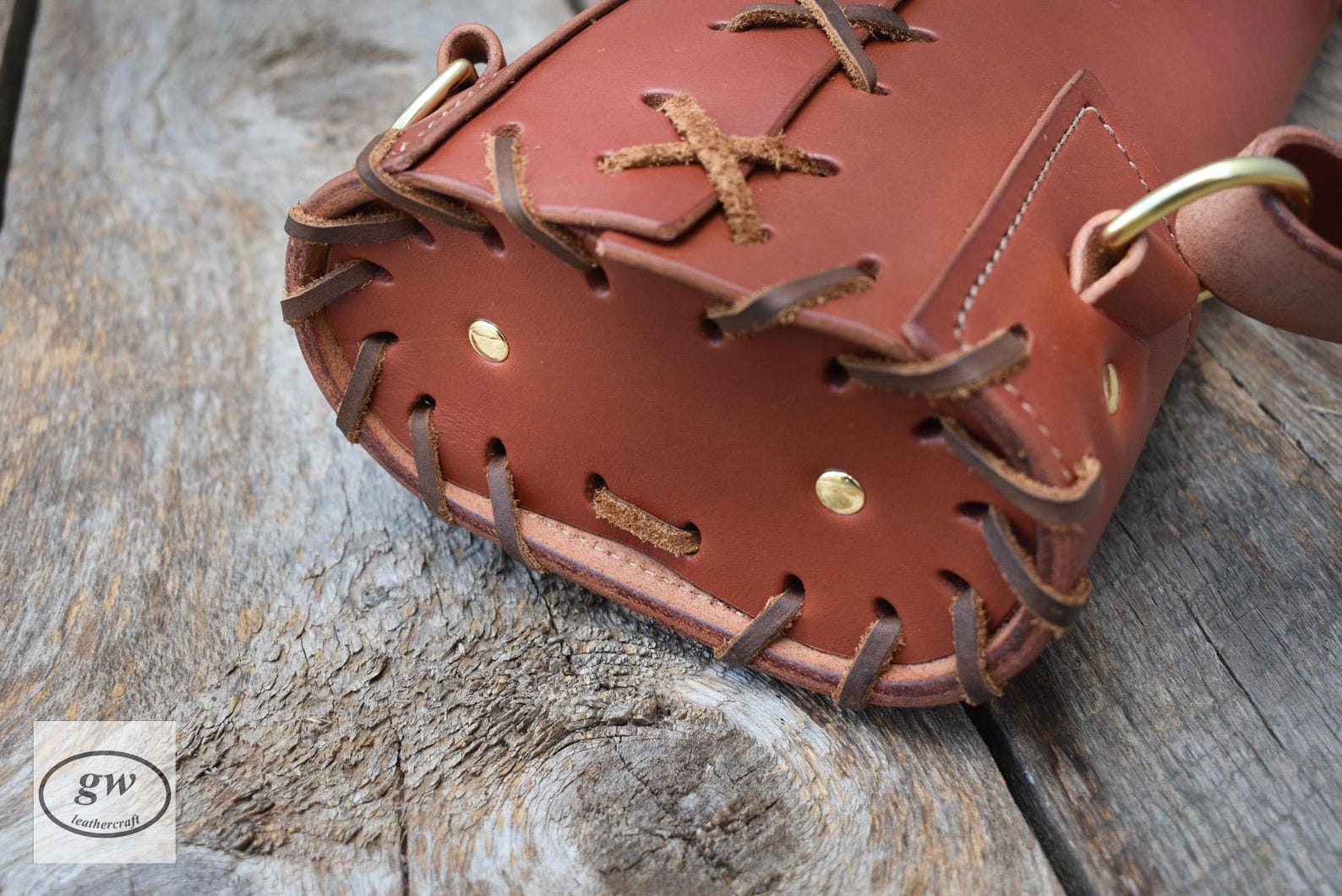 Magnus Style, Leather BACK Quiver for Traditional Archery With Pocket ...