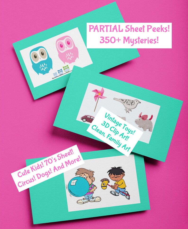 Clipart Mystery Bundle. -BIG 390+ Collection of Unique Clip Art That's ...