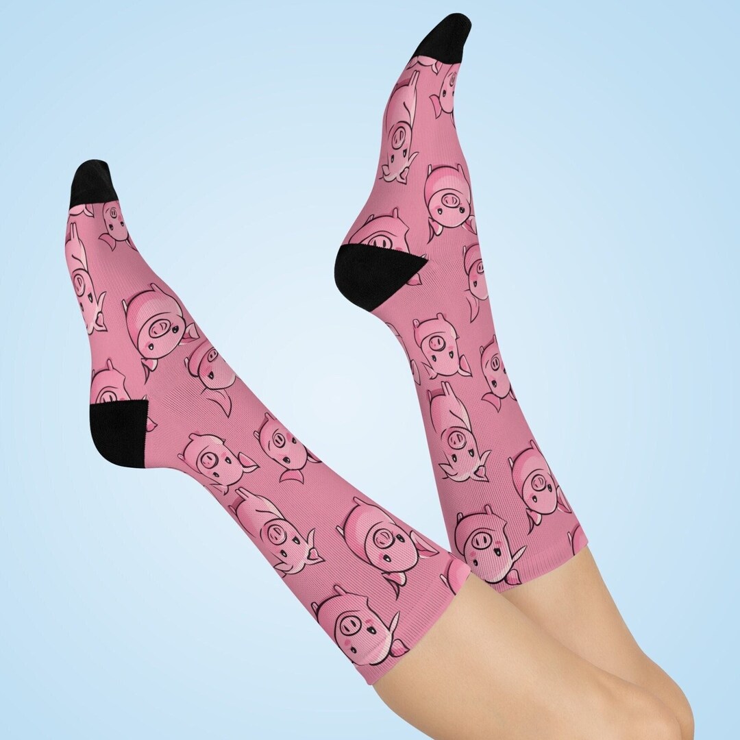 Pig Socks Premium the Ultimate Dream Gift for You Our Novelty Pink Pig ...