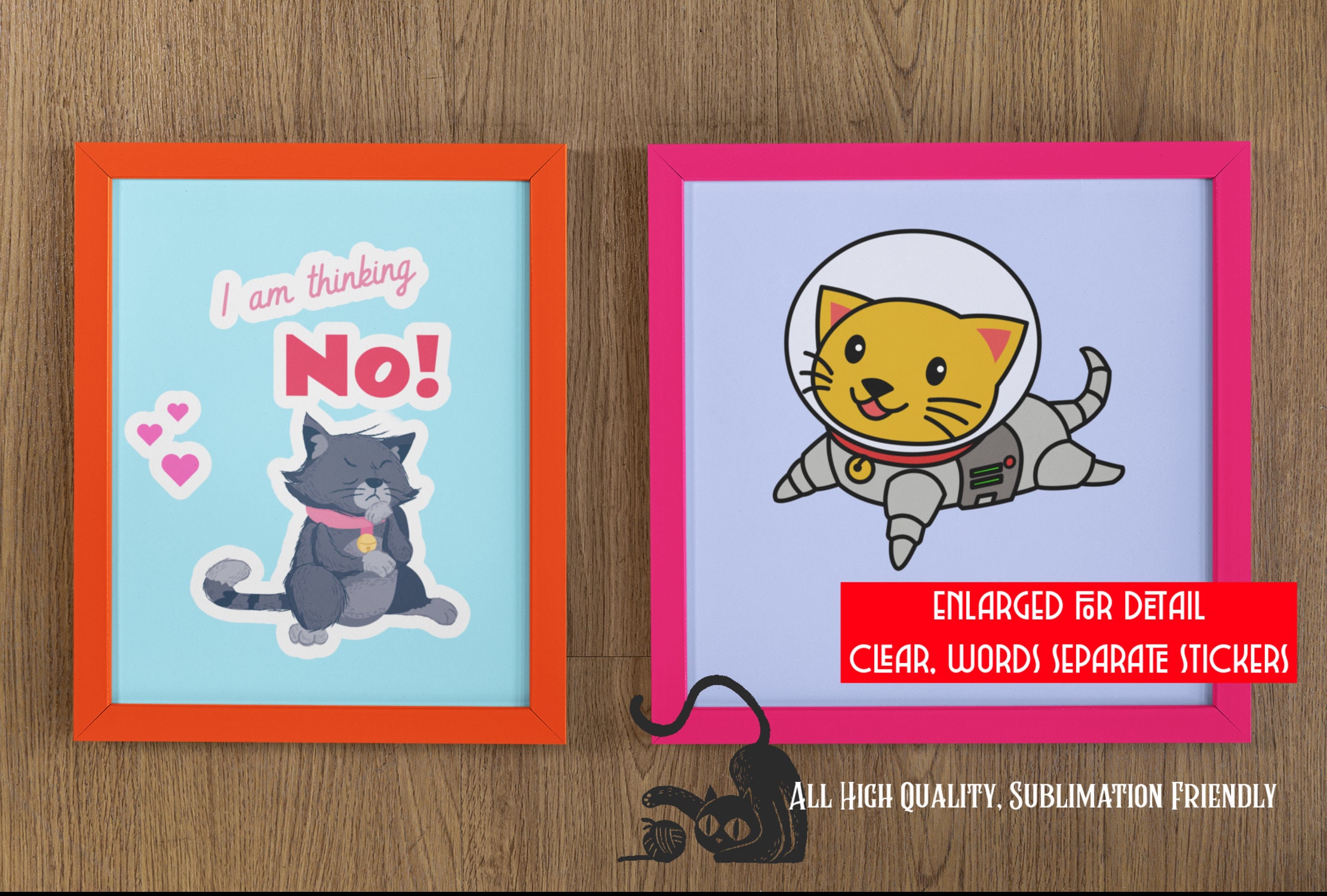 Kawaii Cat Sticker Pack: Cute Cat Sticker Shop No. 2 40 Stickers ...