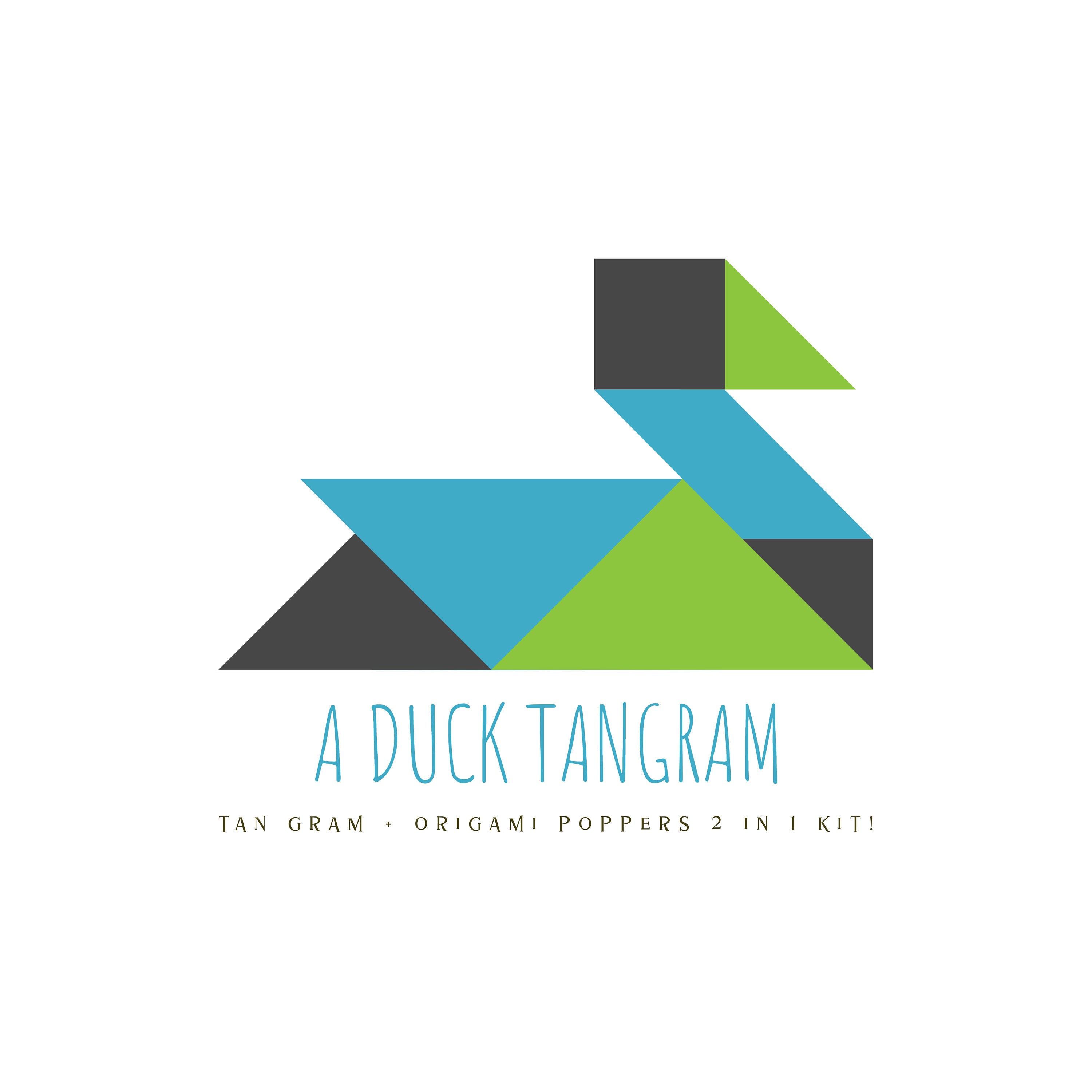 Origami Toy, and Bonus Tangram Kit, 2 in 1 Paper Crafts Includes ...