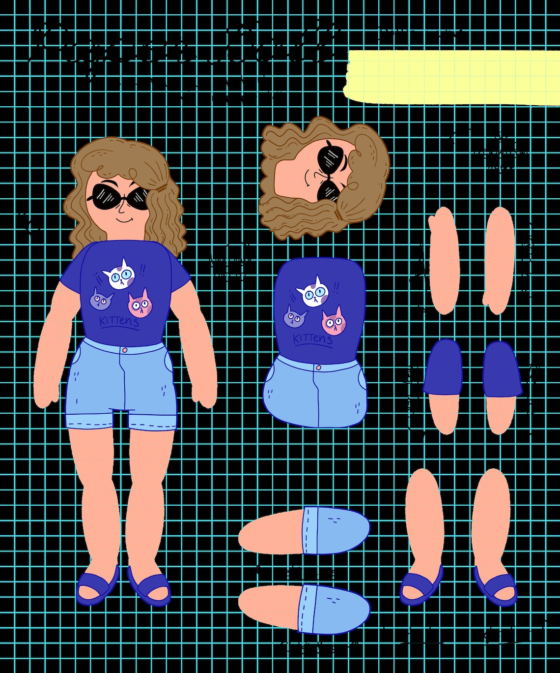 Printable Paper Dolls Kit A Craft Toy Set W/ Digital Paper Dolls, Pets ...