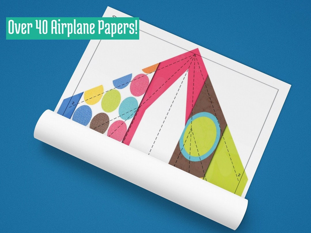 Paper Airplane Kit: 40+ Papers, Paper Plane Instructions, Origami Plane ...