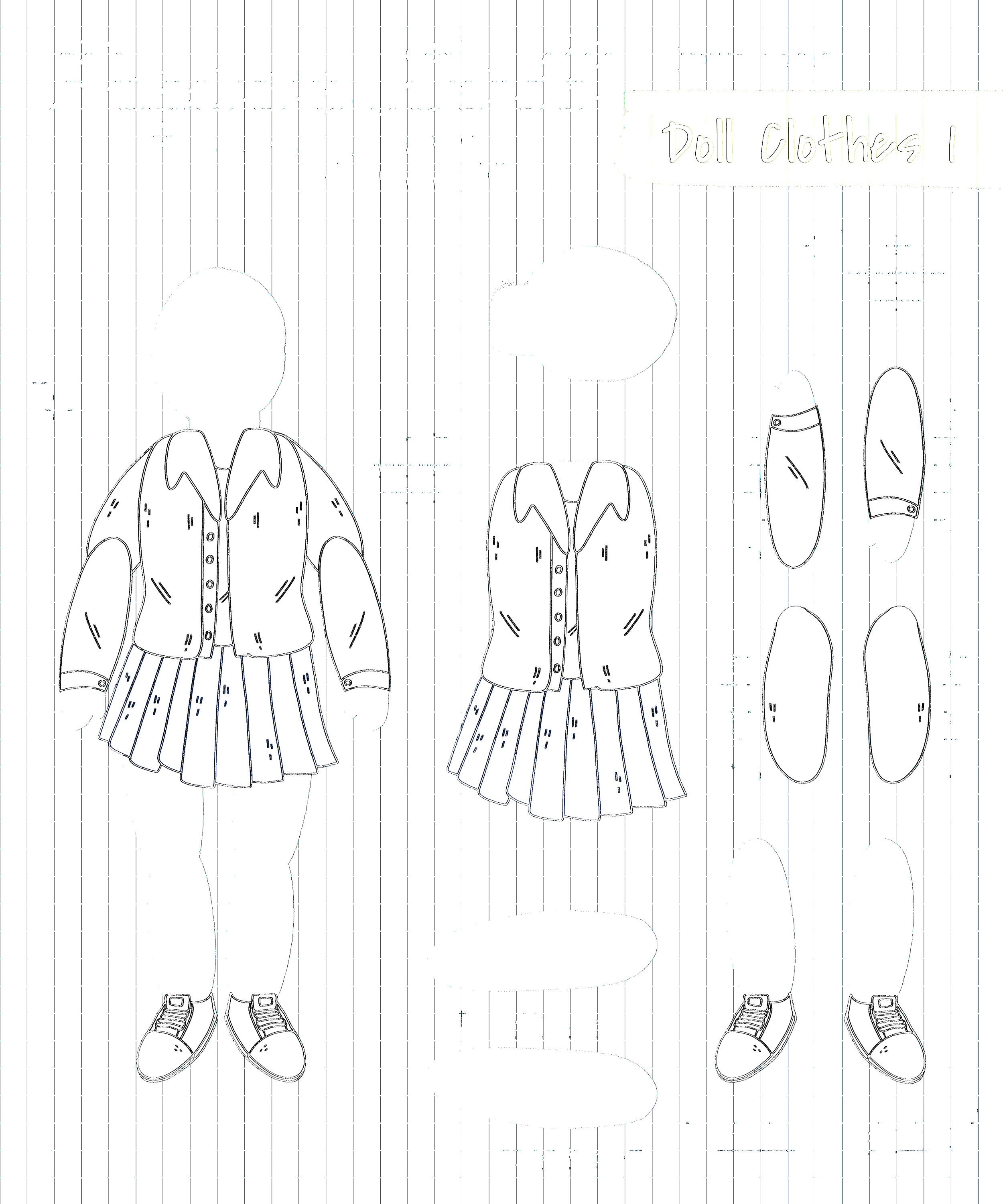 Zombie Paper Doll Digital Files. This Kid's Craft or Adult Toy Set is a ...