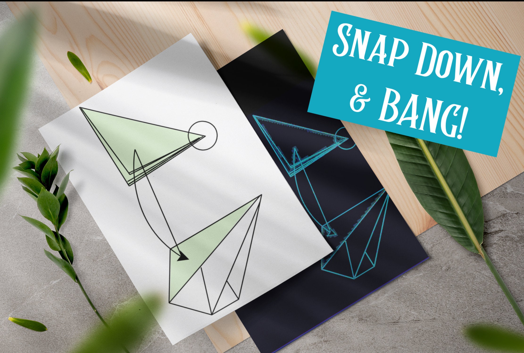 Origami Toy, and Bonus Tangram Kit, 2 in 1 Paper Crafts Includes ...