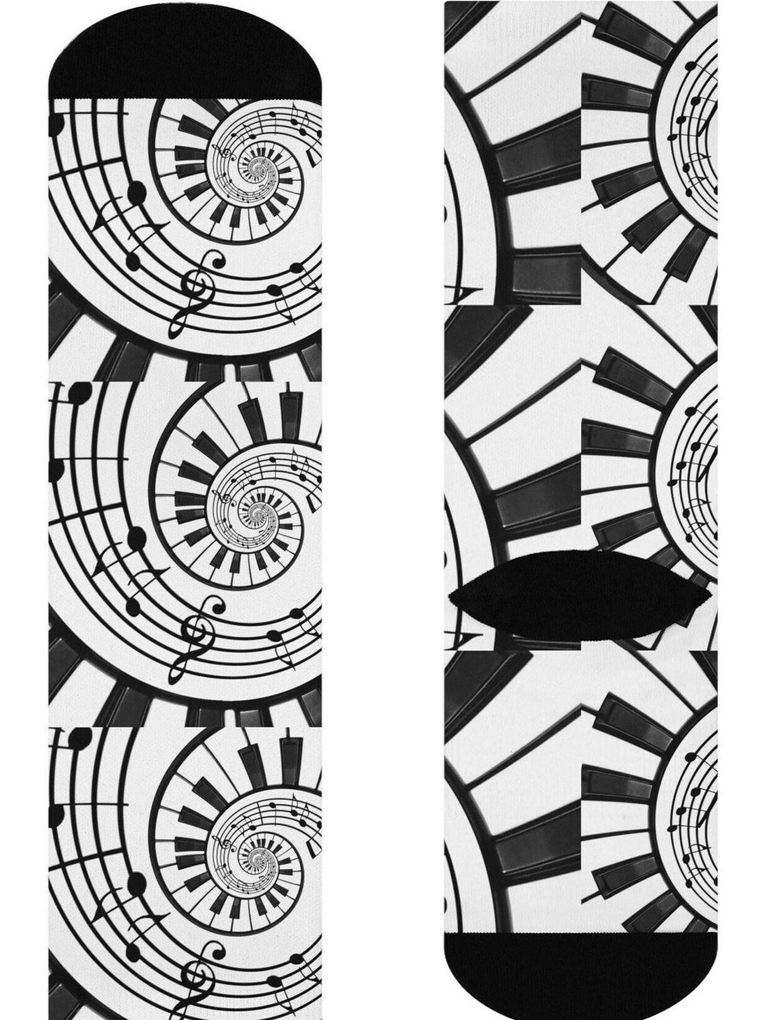 Piano Socks! Premium Novelty Crew Socks With Cushions, Soft Comfy, and ...