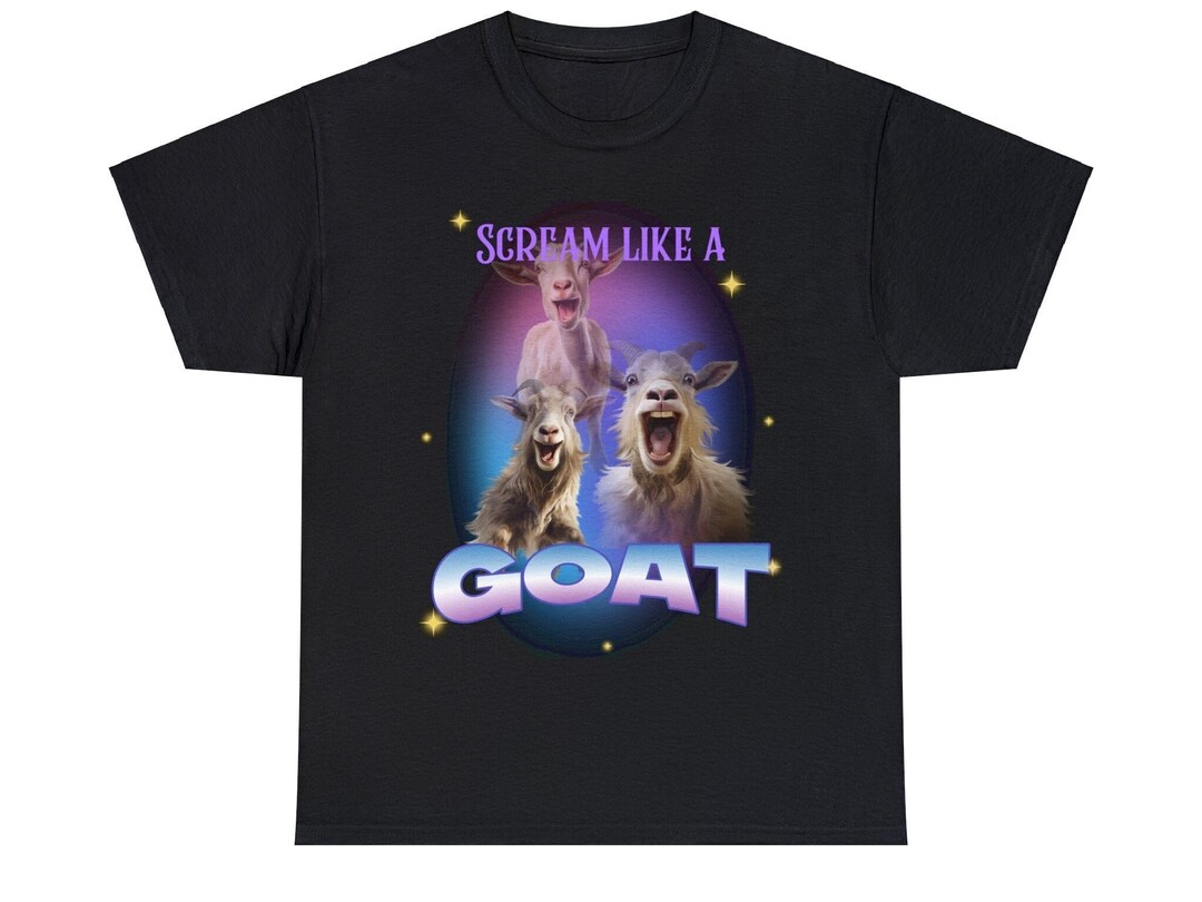 Goat Shirt! Screaming Goats on This T-shirt is so Cool! Goat T-shirts ...