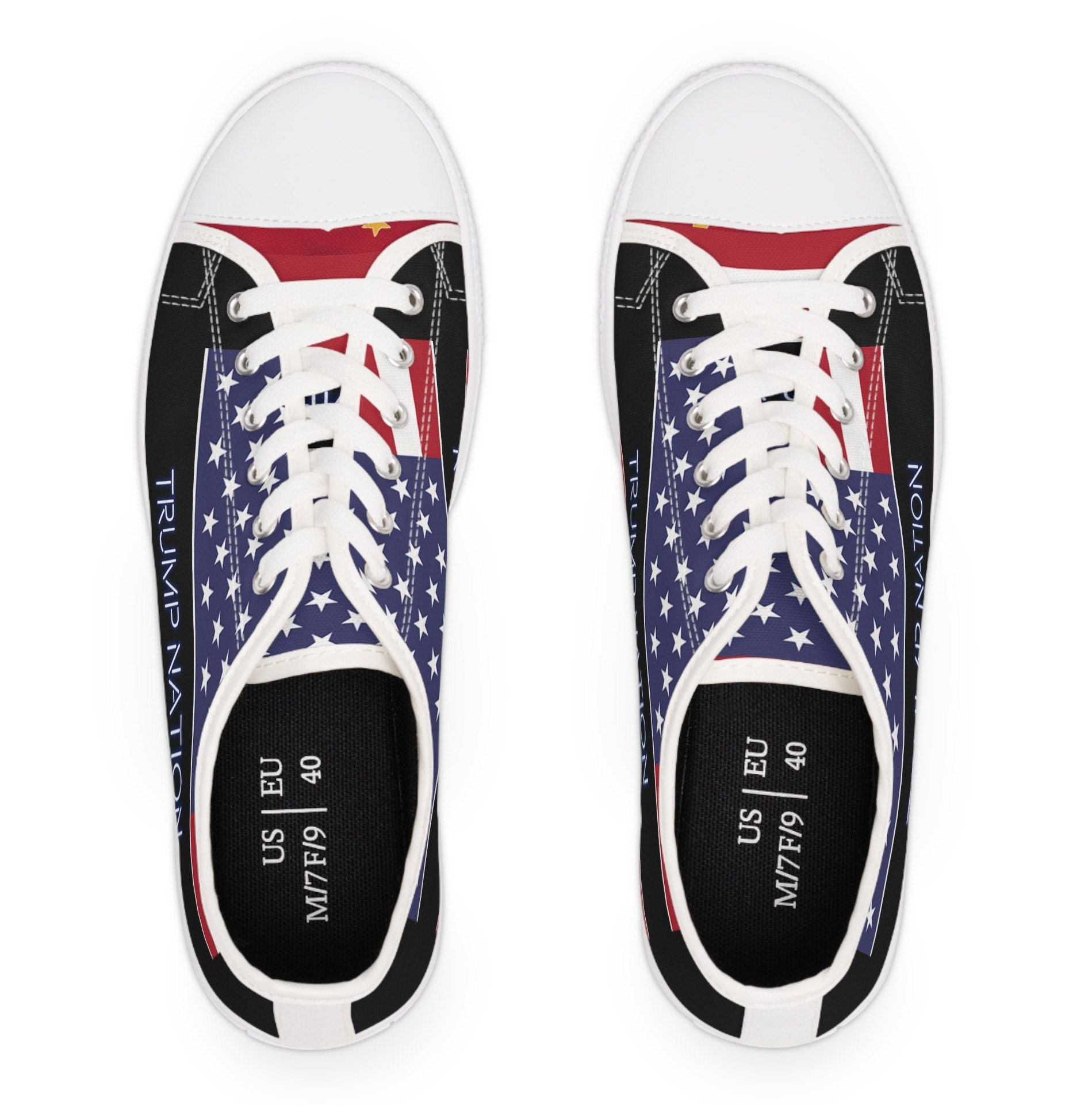 Trump Sneakers, Yep, President Trump Girl Shoes trump Nation Super ...