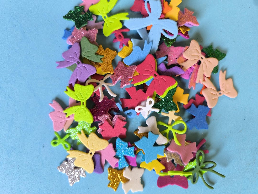 Die-cut Eva Foam Rubber Bows. - Etsy