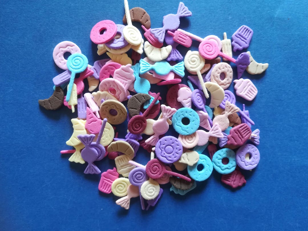 Fommy, Foam, Eva Rubber Die-cuts, Mixed Sweets, Cupcakes, Brioches, Ice ...
