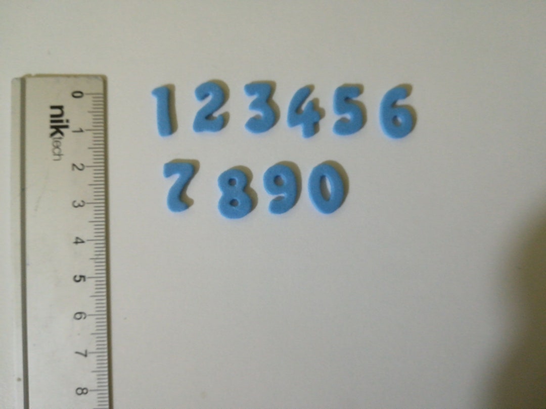 10 Eva Foam Rubber Numbers - Etsy