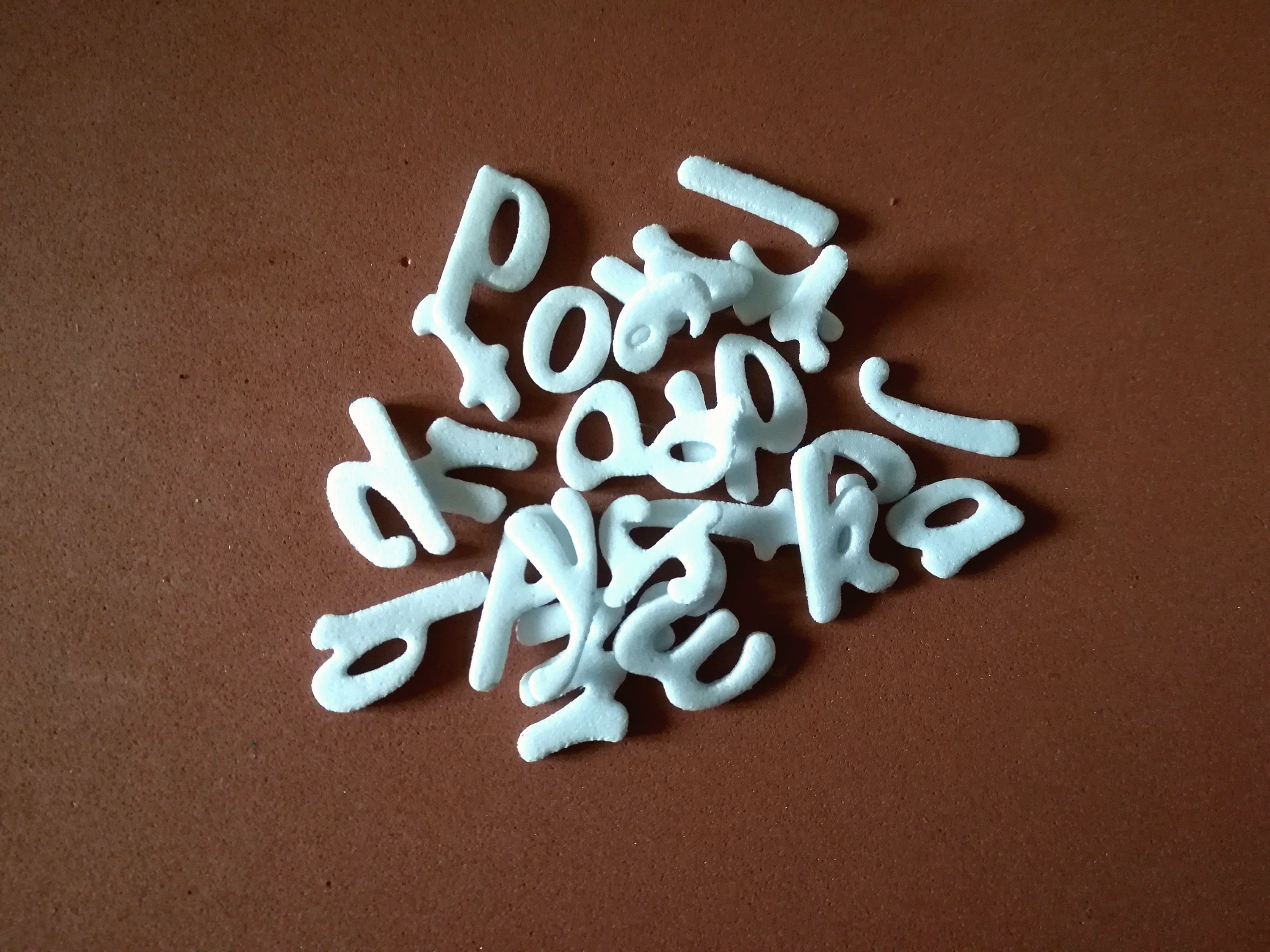Lowercase Cursive Alphabet Letters in Eva Foam Rubber. - Etsy