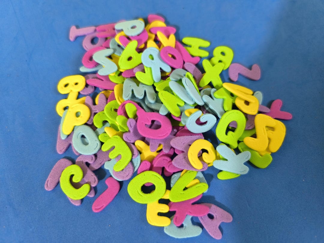 Alphabet Letters of About 2 Cm in Eva Foam Rubber. - Etsy