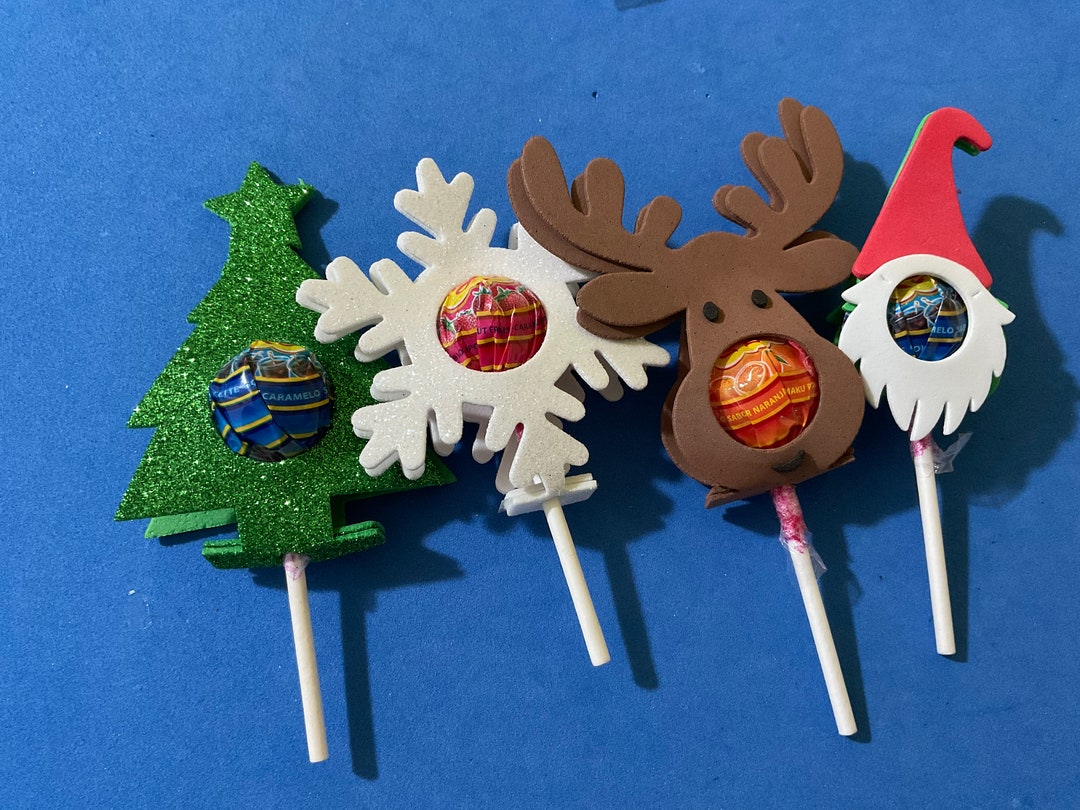Kit for 20 Lollipop Holders, Die-cut in Fommy Foam to Make 20 Christmas ...
