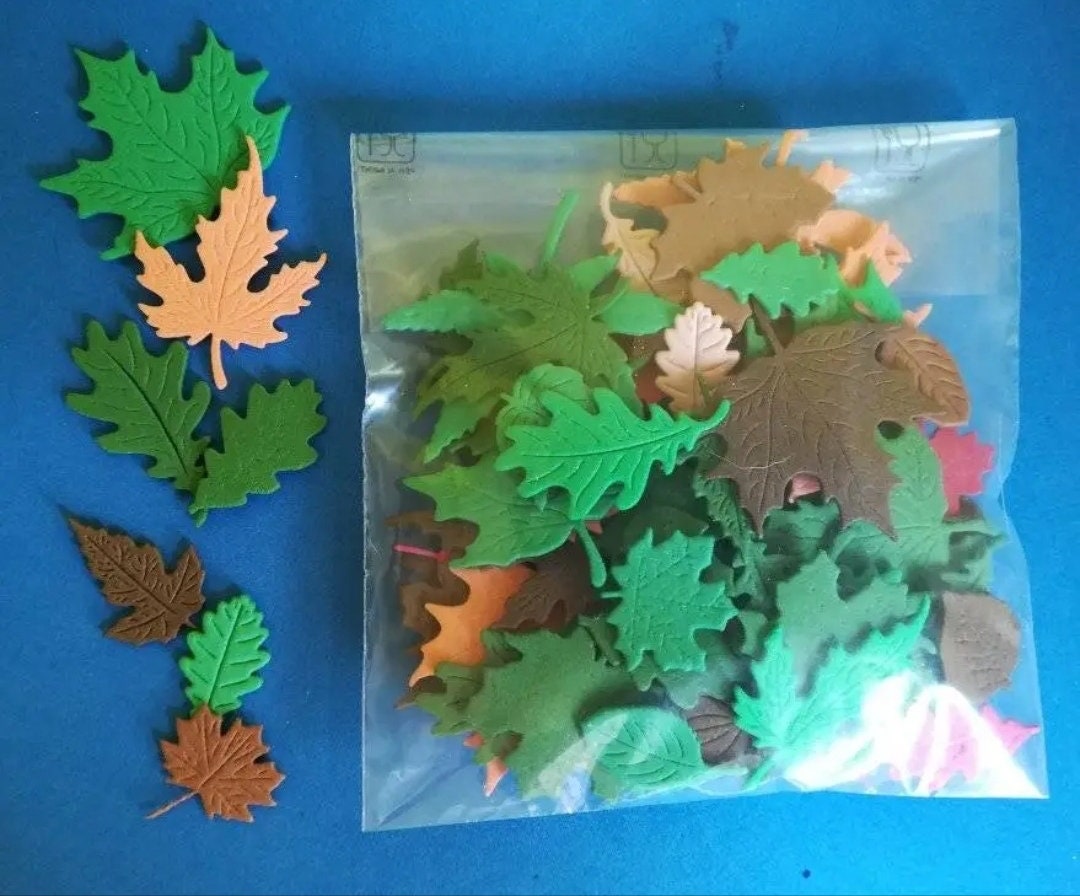 50 Eva Foam Rubber Leaves. - Etsy