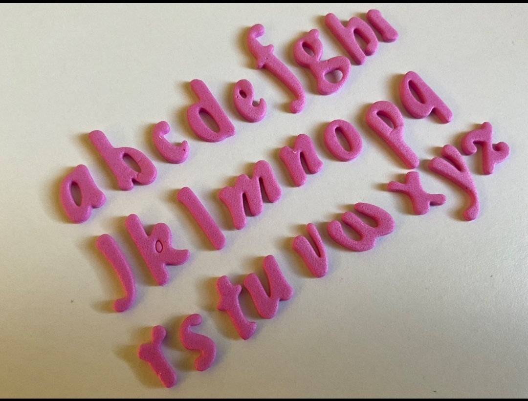 Lowercase Cursive Alphabet Letters in Eva Foam Rubber. - Etsy