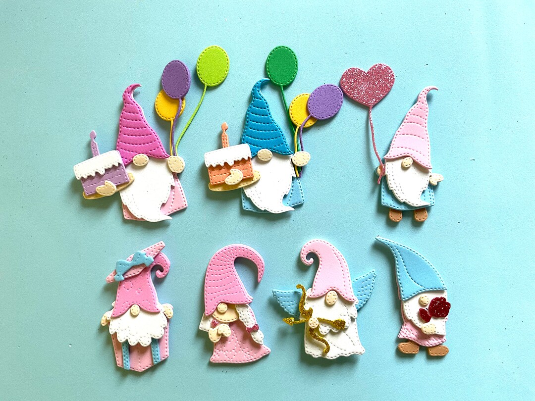 7 Gnomes in Eva Foam Rubber - Etsy