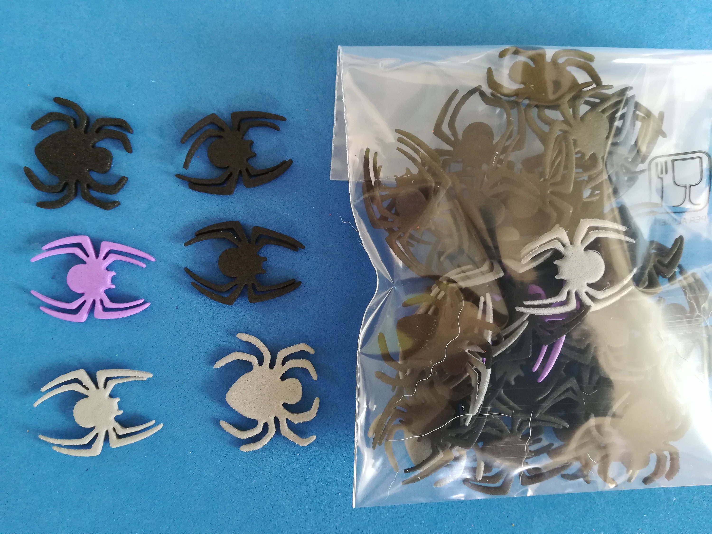 50 Eva Foam Rubber Spiders - Etsy