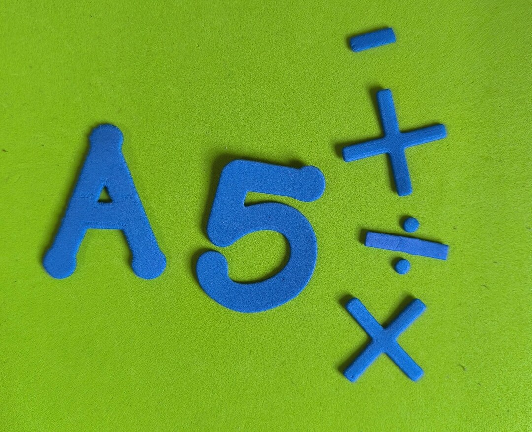 5cm Eva Foam Letters, Numbers and Math Symbols. - Etsy